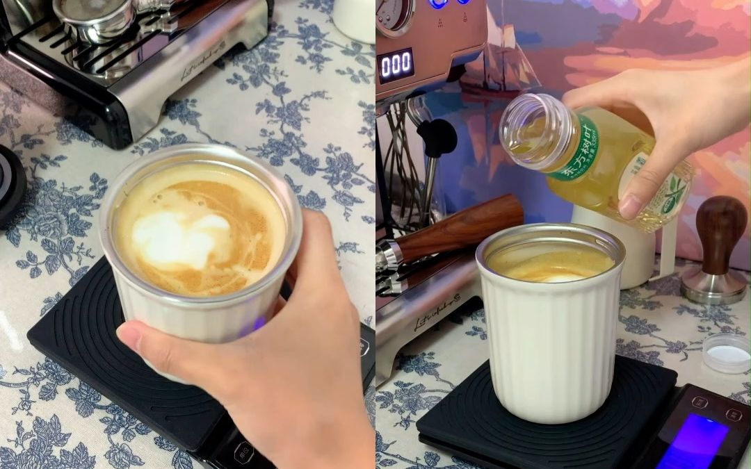 今日咖啡沉浸式|味道比例完美的茉莉鸳鸯拿铁