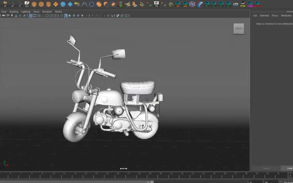 92摩托车模型制作