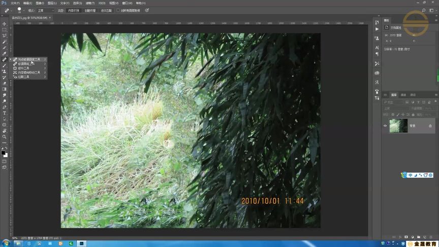 ps入门之基础:修复画笔和仿制图章去水印,你学会了吗?