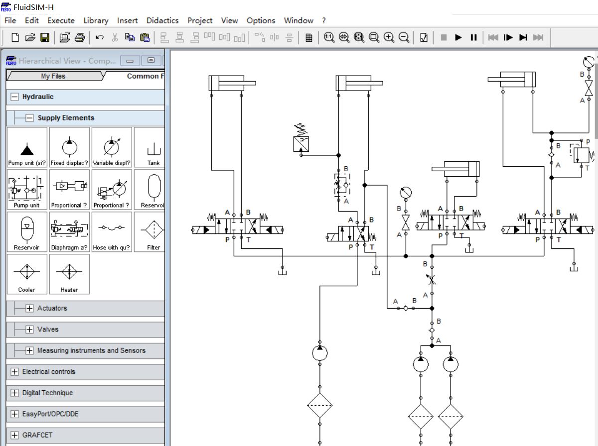 fluidsim液压与气压传动仿真-注塑机仿真