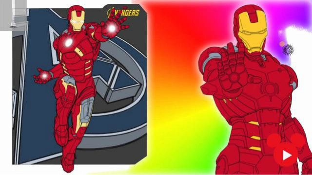 创意趣味绘画 漫威超级英雄钢铁侠漫画彩绘 早教启蒙 亲子互动