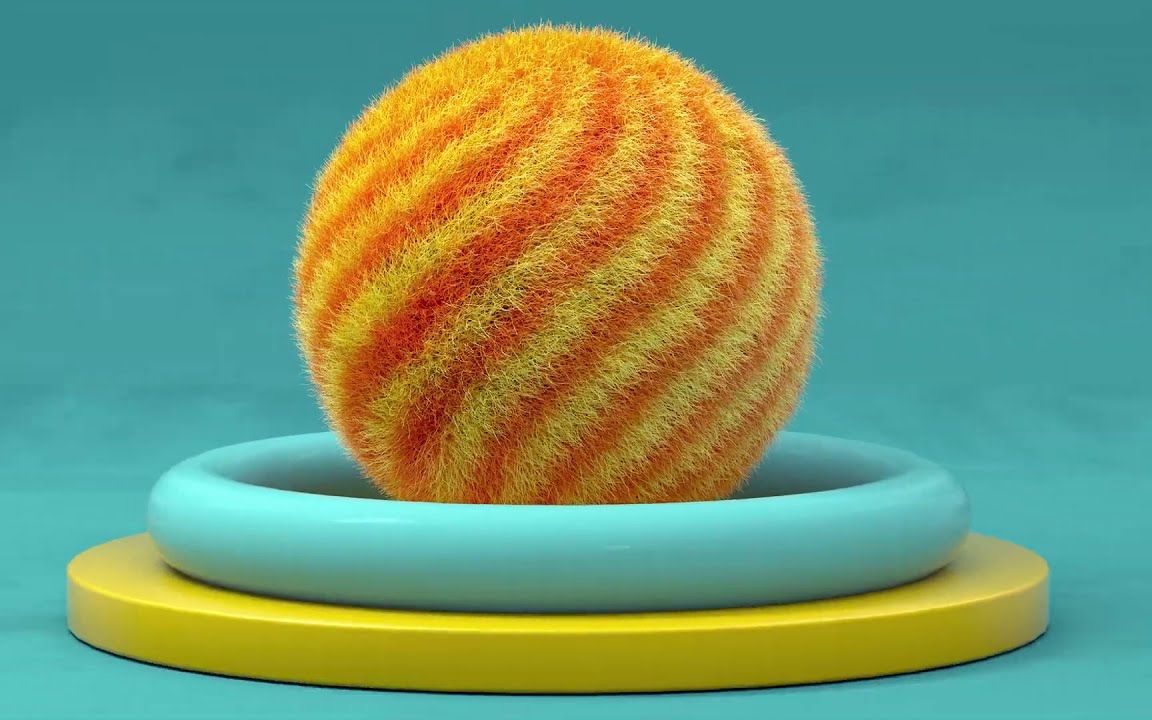 C4D + OC 制作毛发效果