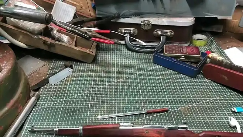 大叔纯手工制作98k模型,喜欢大叔做的作品给大叔个支持