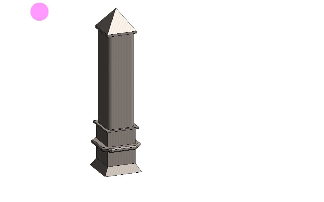 2020年1+X建筑信息模型初级第5期第2题-纪念塔