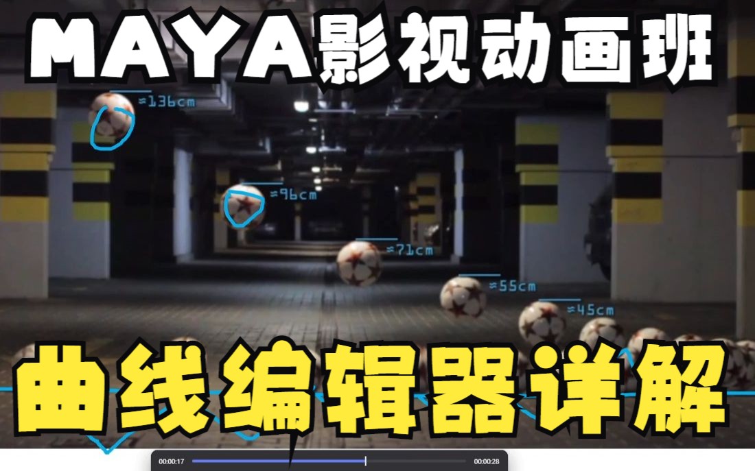 MAYA动画-新手必看-曲线编辑器详细讲解-点线CG