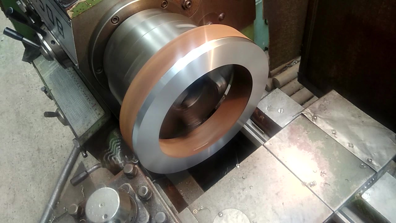 45钢双沟b槽皮带轮操作实拍