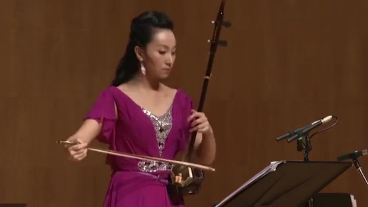 美女二胡演奏一曲《弦上精灵》,美极了!