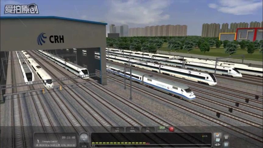 模拟火车2017:CRH3C成都东动车运用所出库