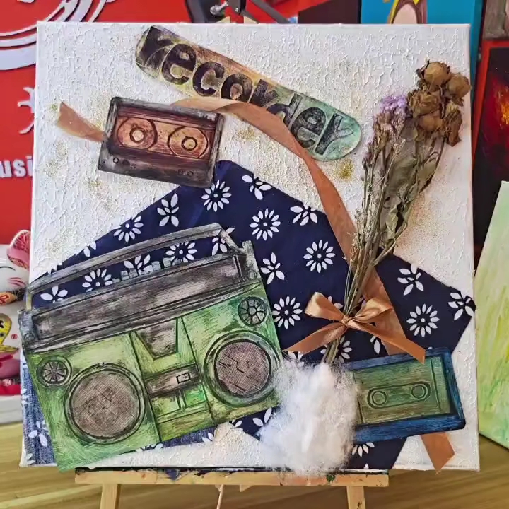 擦色版画,部分制作过程