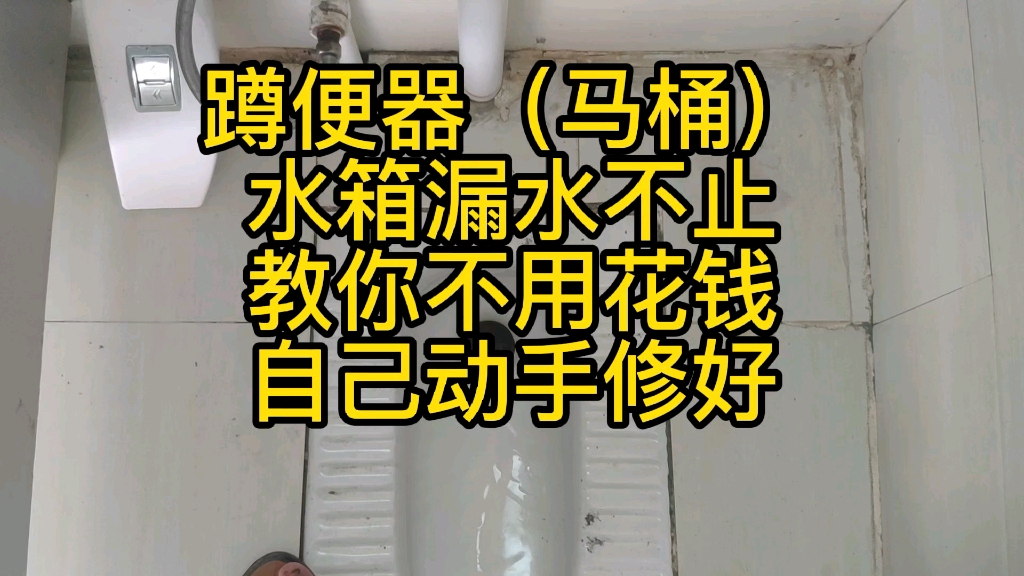 蹲便器(马桶)水箱漏水不止,教你不用花钱自己动手修好