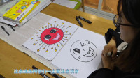 简笔画教学:大太阳的画法