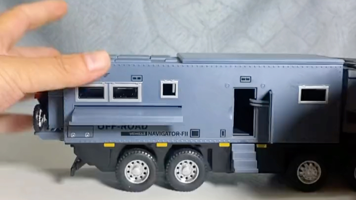 奔驰乌尼莫克加强版,可动件很丰富,汽车模型摆件