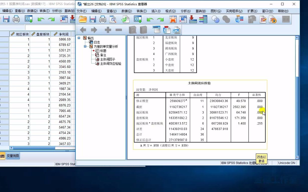 2.案例5-2 多因素方差分析