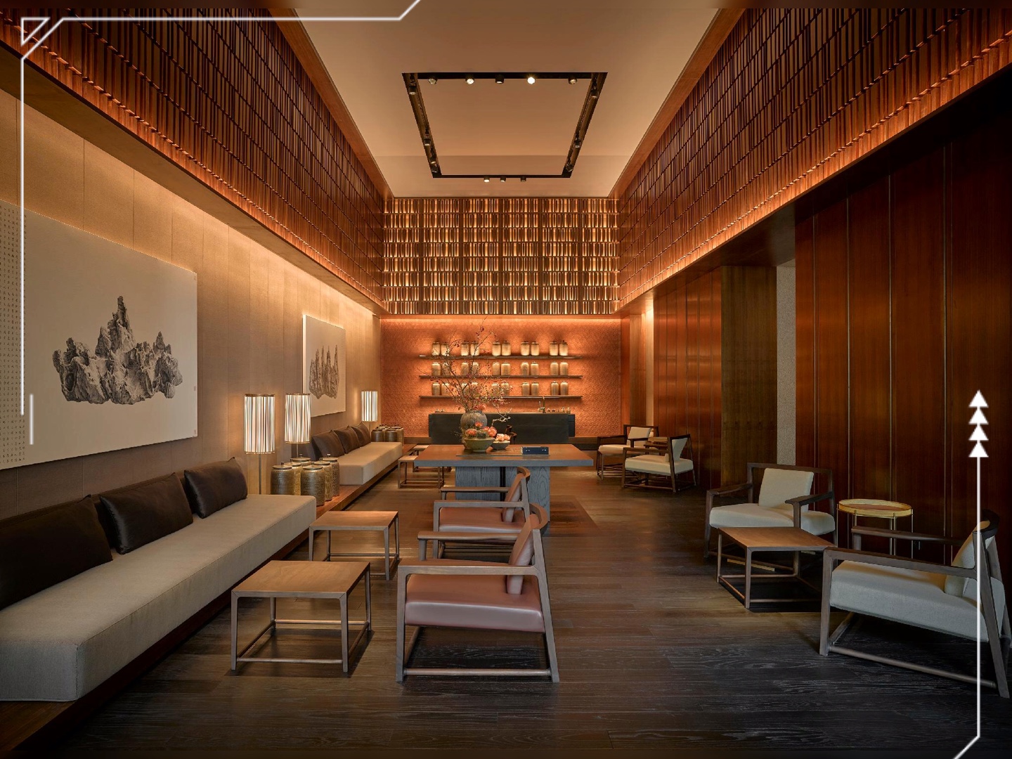 新中式酒店设计案例CAD图纸实景现代概念方案效果图文本素材资料