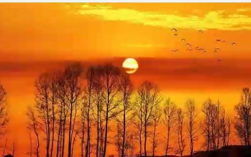 【彩铅教程】-夕阳晚霞风景绘画教程