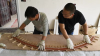 家装弧形门窗窗套如何制作?木工师傅现场第二次演示,效果完美