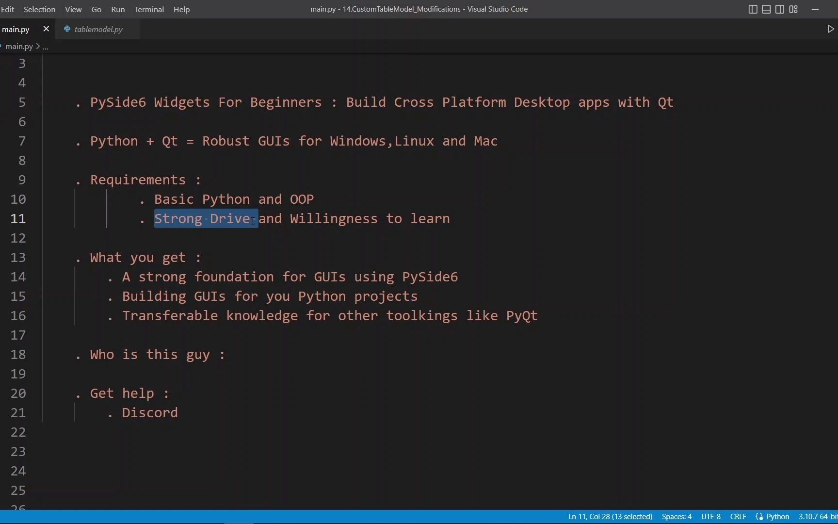 Python GUI Development Using PySide6 and Qt – Tutorial英文教程