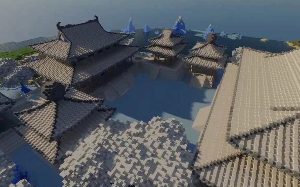 Minecraft作品名《九冬殿》哦 作者 大眼珠子l 已授权网易我的世界,未经...