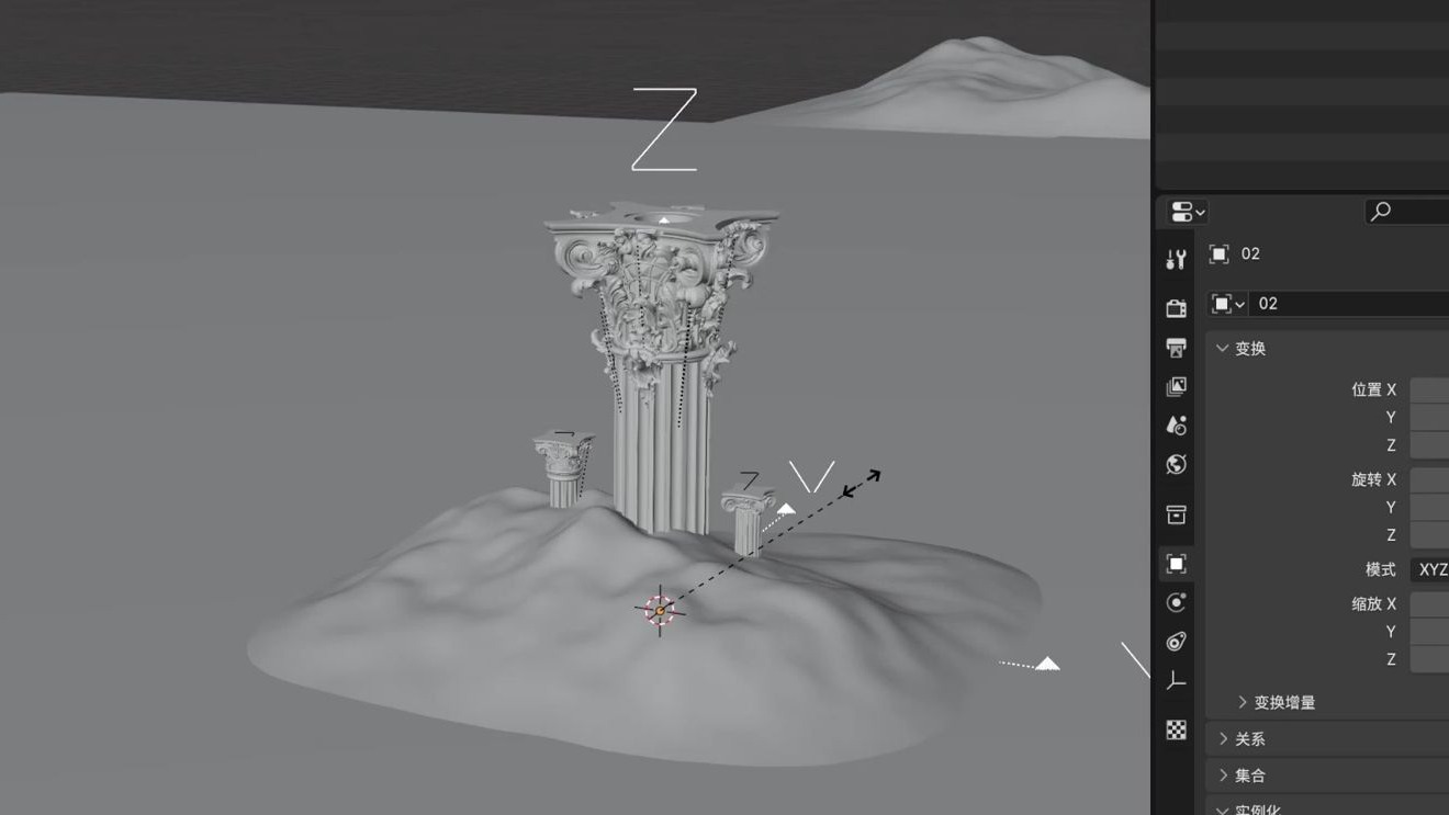 【Blender 4.3】 小白玩转3D艺术!场景搭建基础教学