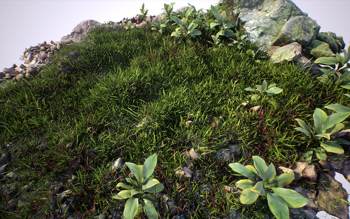 【seVen笔记】UE4 给草地添加一些整体的颜色变化