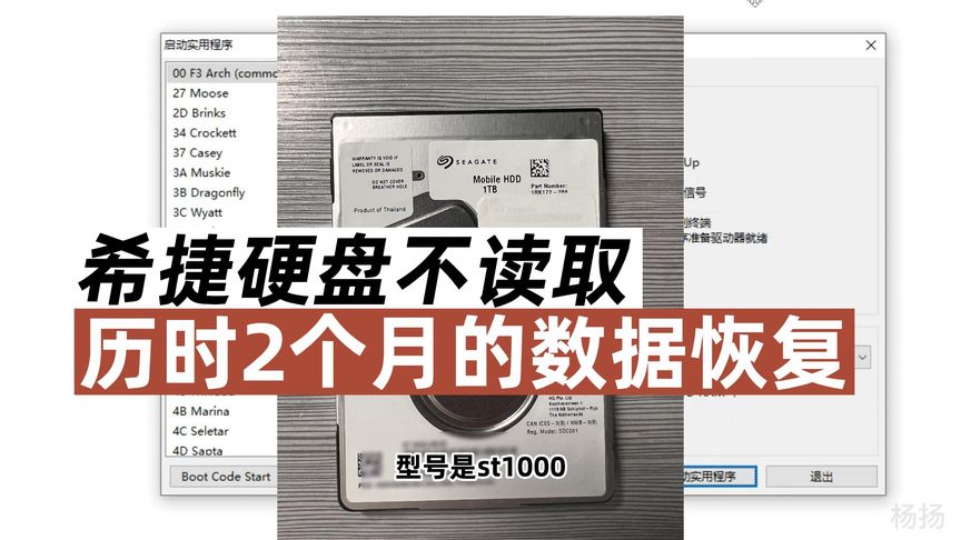 希捷硬盘无法识别,电脑上无法打开读取不到 成功恢复数据案例