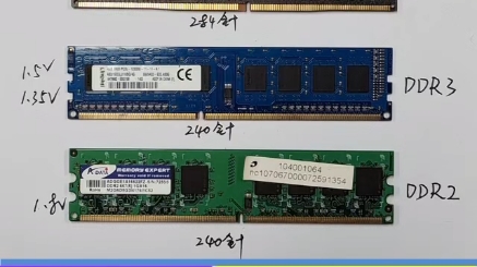 给大家分享一个DDR内存条的区别,自己维修不要犯错,每一代都有区别...