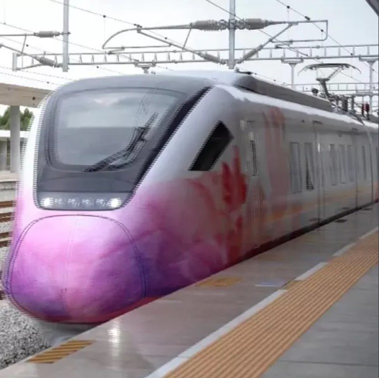 东方站的CRH6F-A-0461 