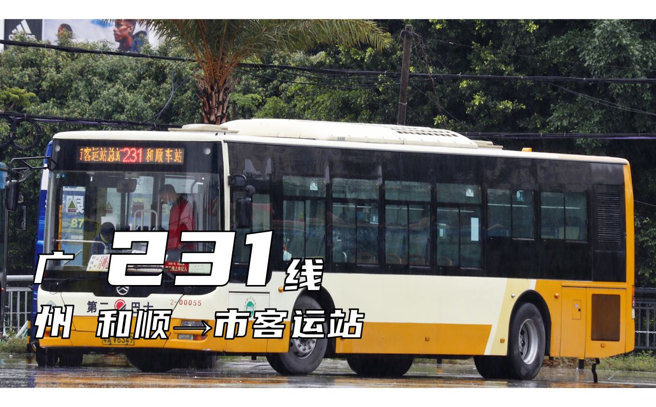 【LY's POV EP95】广和路跨市先锋 广州公交231线 [和顺至市客运站]...