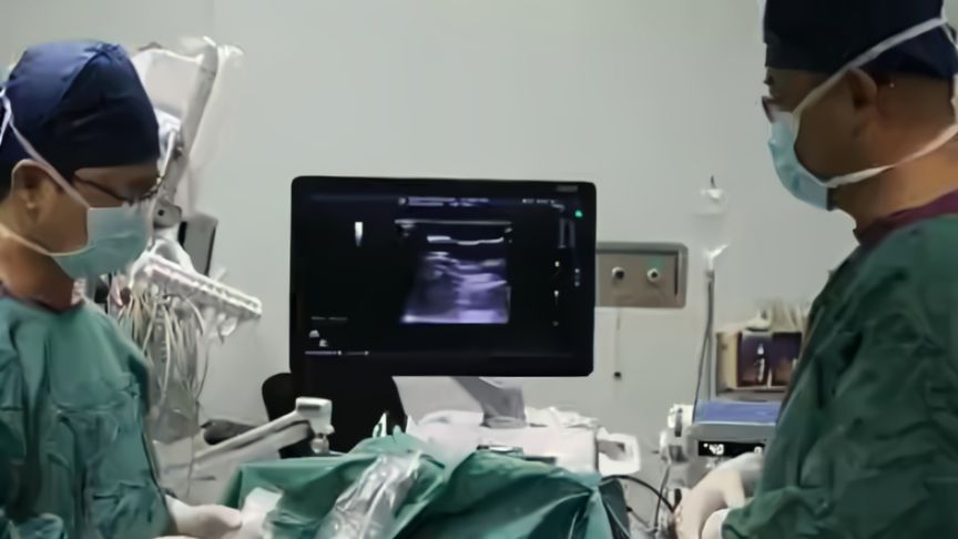 甲状腺微创消融手术全过程,以针代刀,术后只有一个针眼,无痛苦