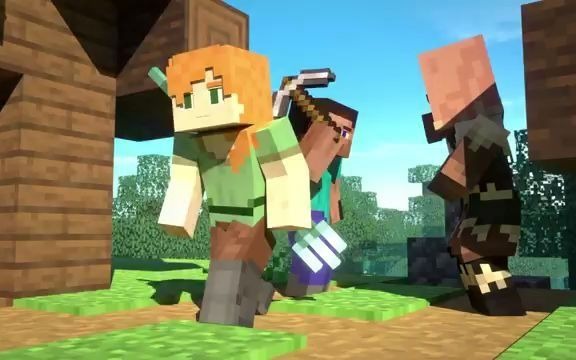 雷神-亚历克斯和史蒂夫生活(Minecraft动画)