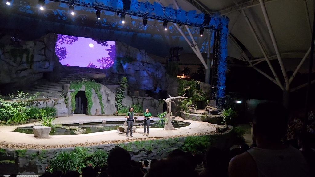 新加坡夜间野生动物园表演