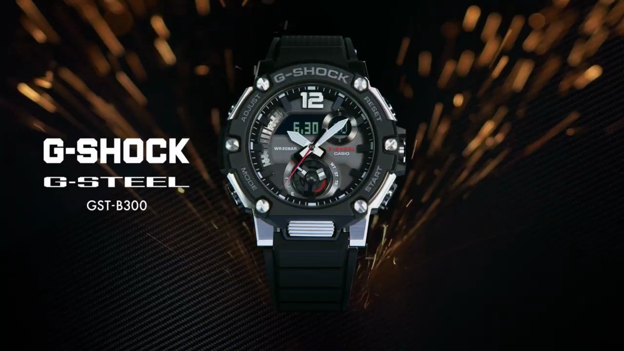 卡西欧光动能蓝牙GST-B300手表宣传片