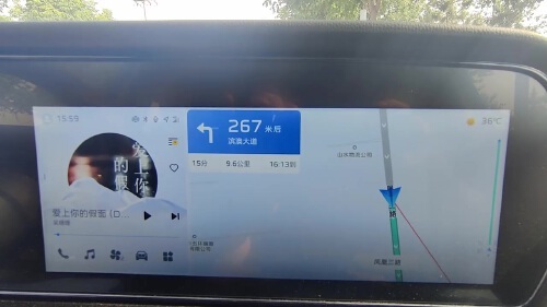 旗享嗨go季车载导航如何设置指向箭头朝上