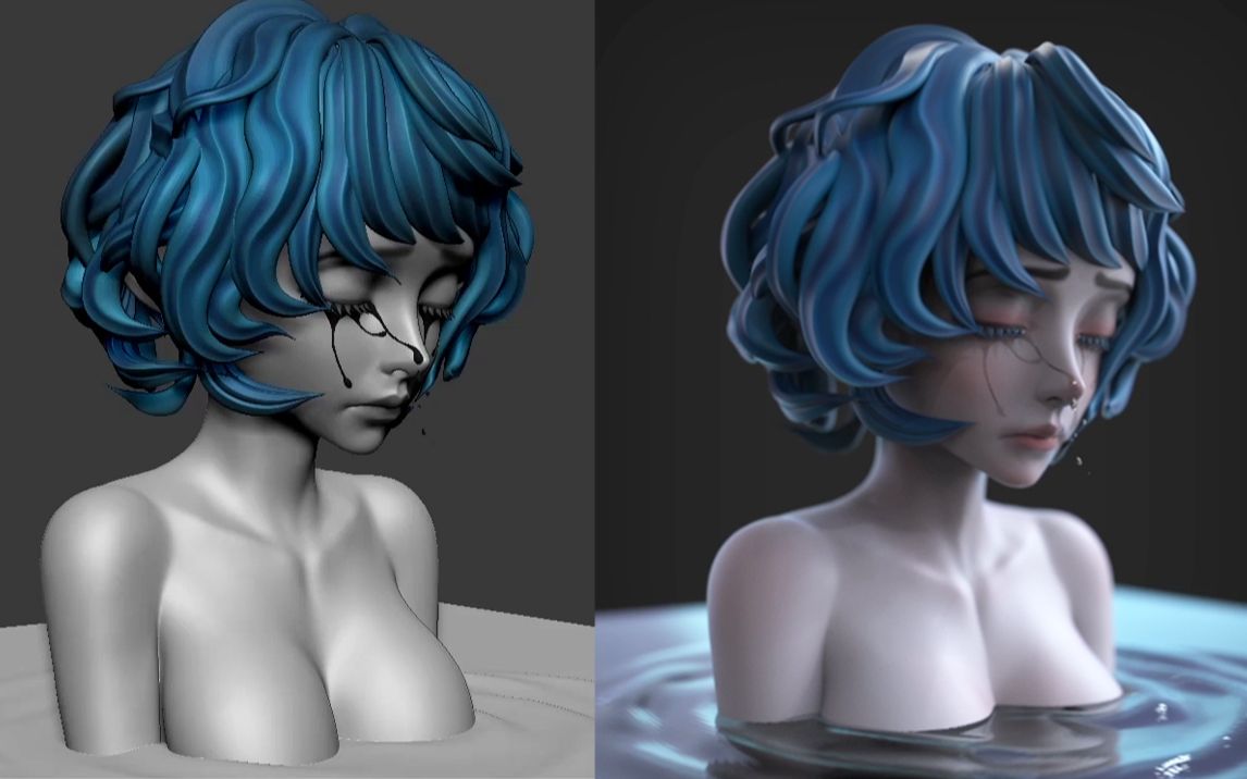 【Zbrush上色】零美术基础也能学会的上色技巧渲染方法zbrush新手...