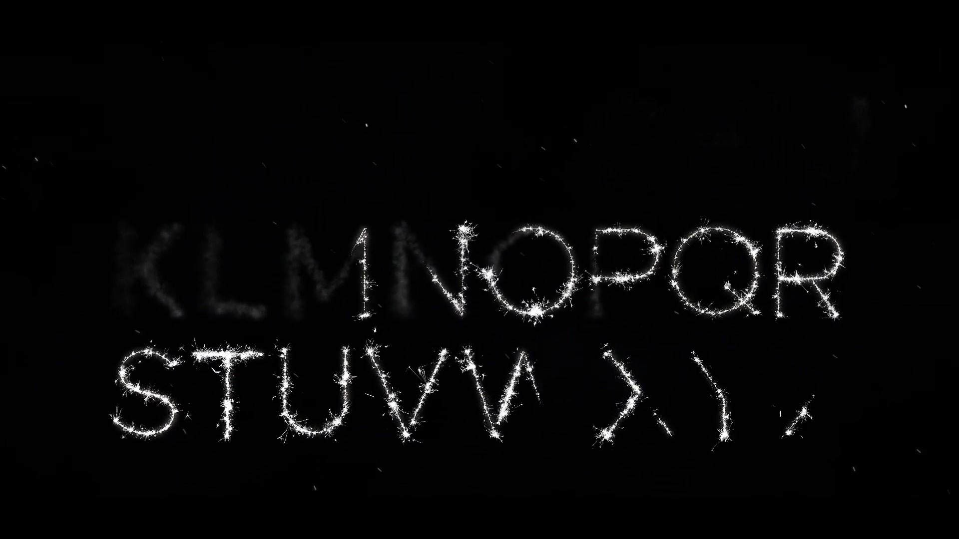 AE模板+脚本-圣诞节主题字幕条烟火粒子英文字体动画 Sparkler ...