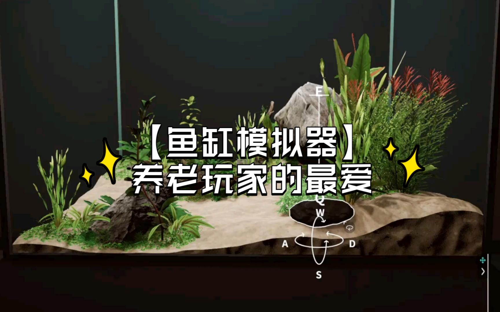 【水族模拟器】有了它妈妈再也不用担心我不会造景了