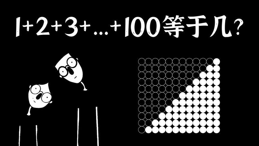 1+2+3+_+100等于几?如何利用图形直观的理解高斯的加法问题