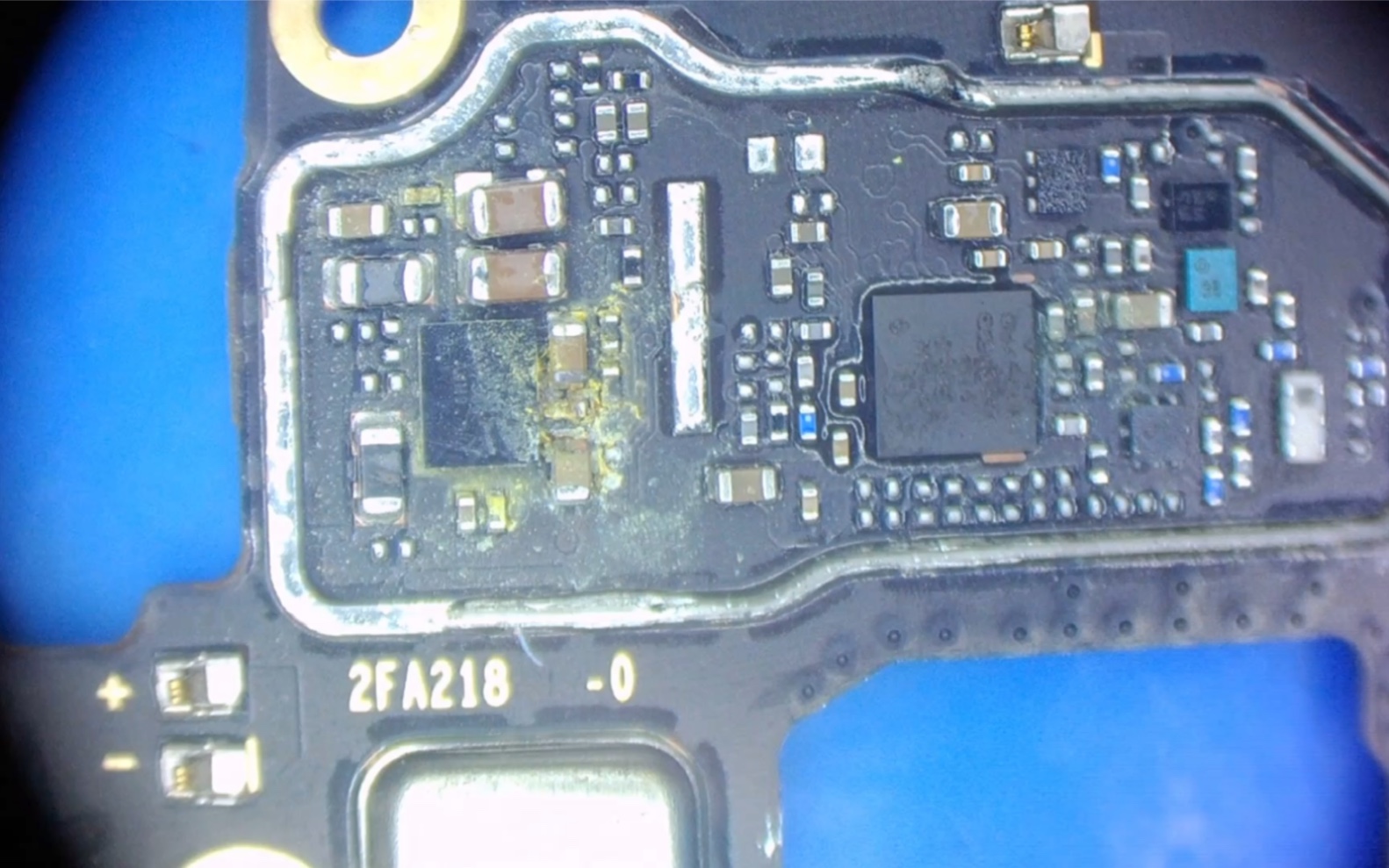 OPPOA32进水不开机维修 修复过程