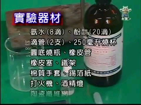 实验:氨气的喷泉实验