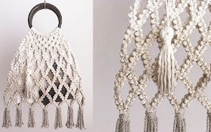 绳编教程-森系女孩织物袋(线材尺寸见简介)