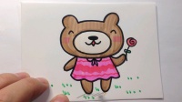 卡通简笔画.可爱的小熊
