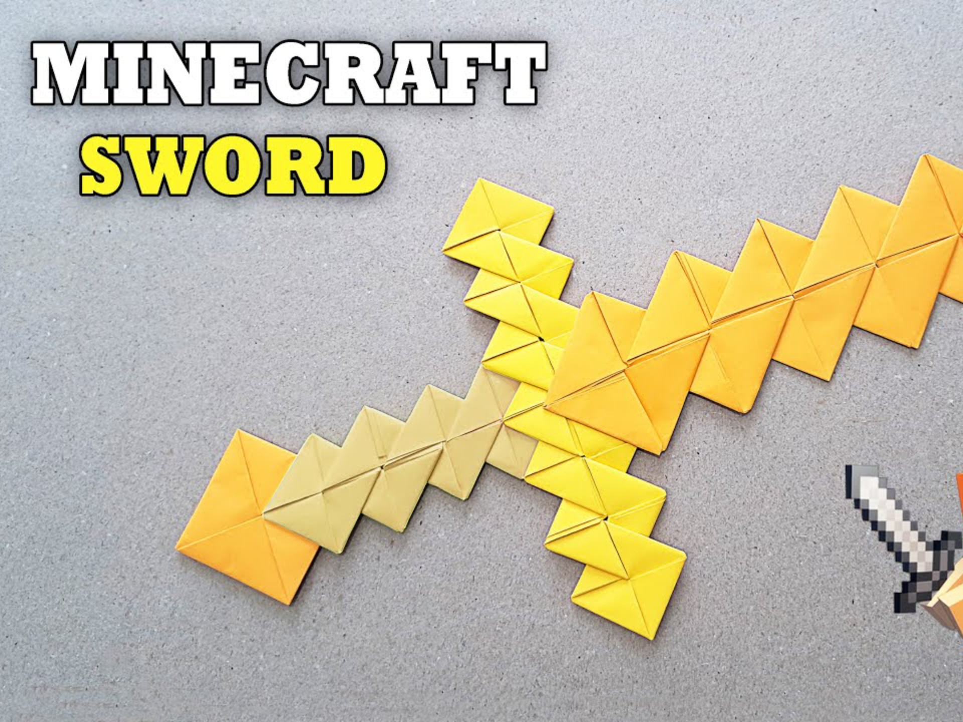 【装酷手工】五分钟教你制作“我的世界”剑