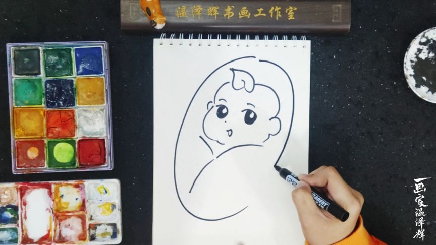 简笔画婴儿,简单好学