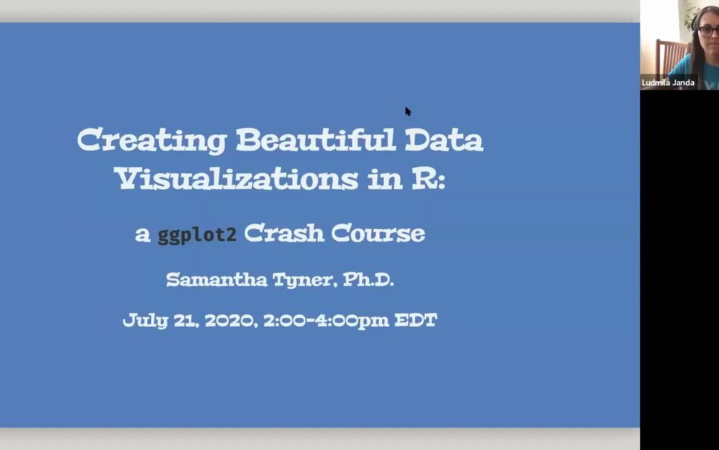 useR! ggplot2 crash course tutorial