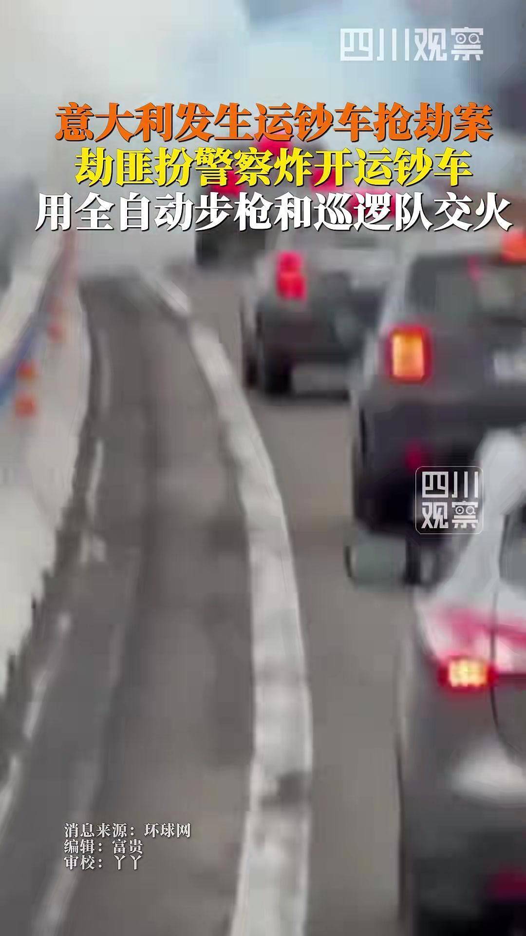 意大利运钞车持枪抢劫案,两嫌疑人被捕