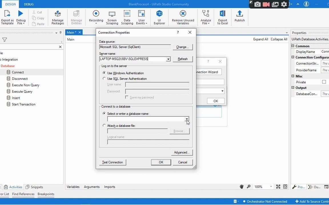 【RPA之家转载UiPath视频教程7】在UiPath中使用数据库活动