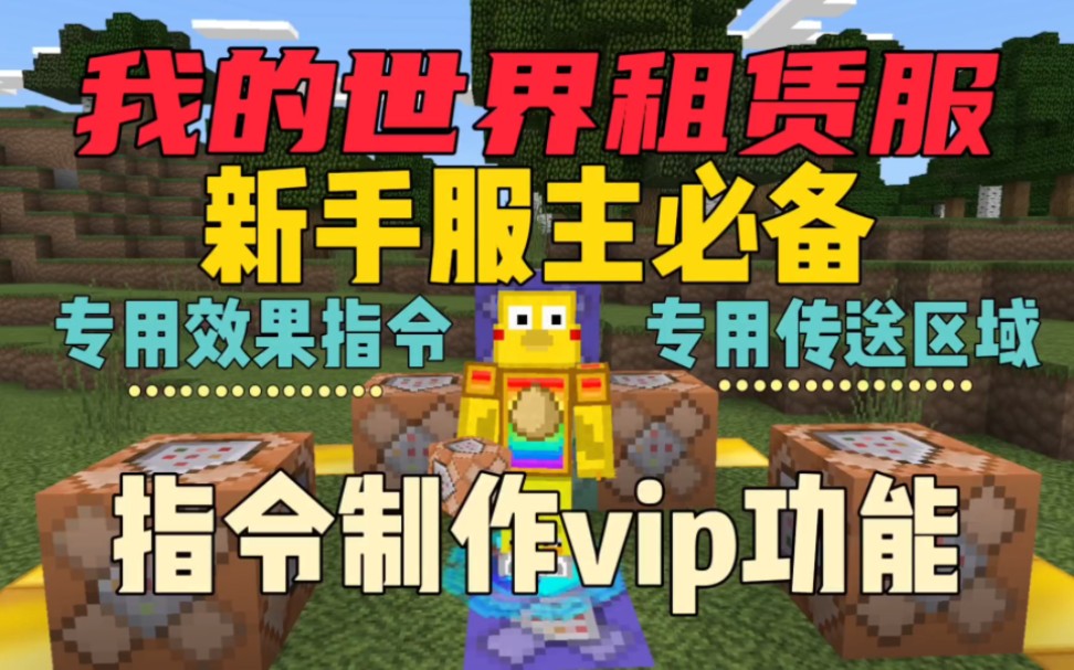我的世界指令教学:简单标签制作vip系统_单机游戏热门视频