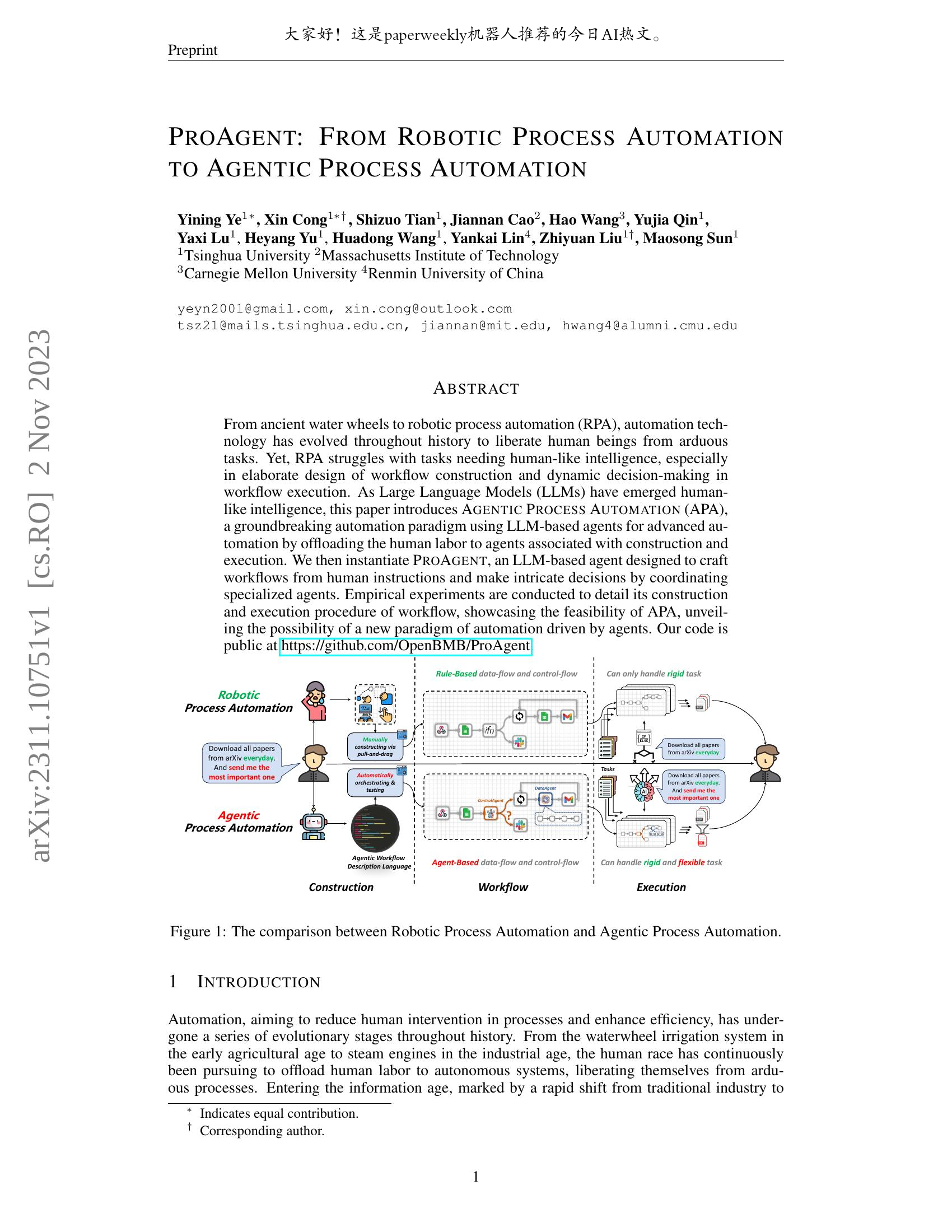 ProAgent: From Robotic Process Automation to Agentic Process ...