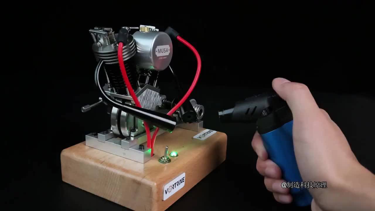 如何让6.6cc Mini V2引擎喷火 #科技 #编程 #电动机 #机器人编程 #游戏...