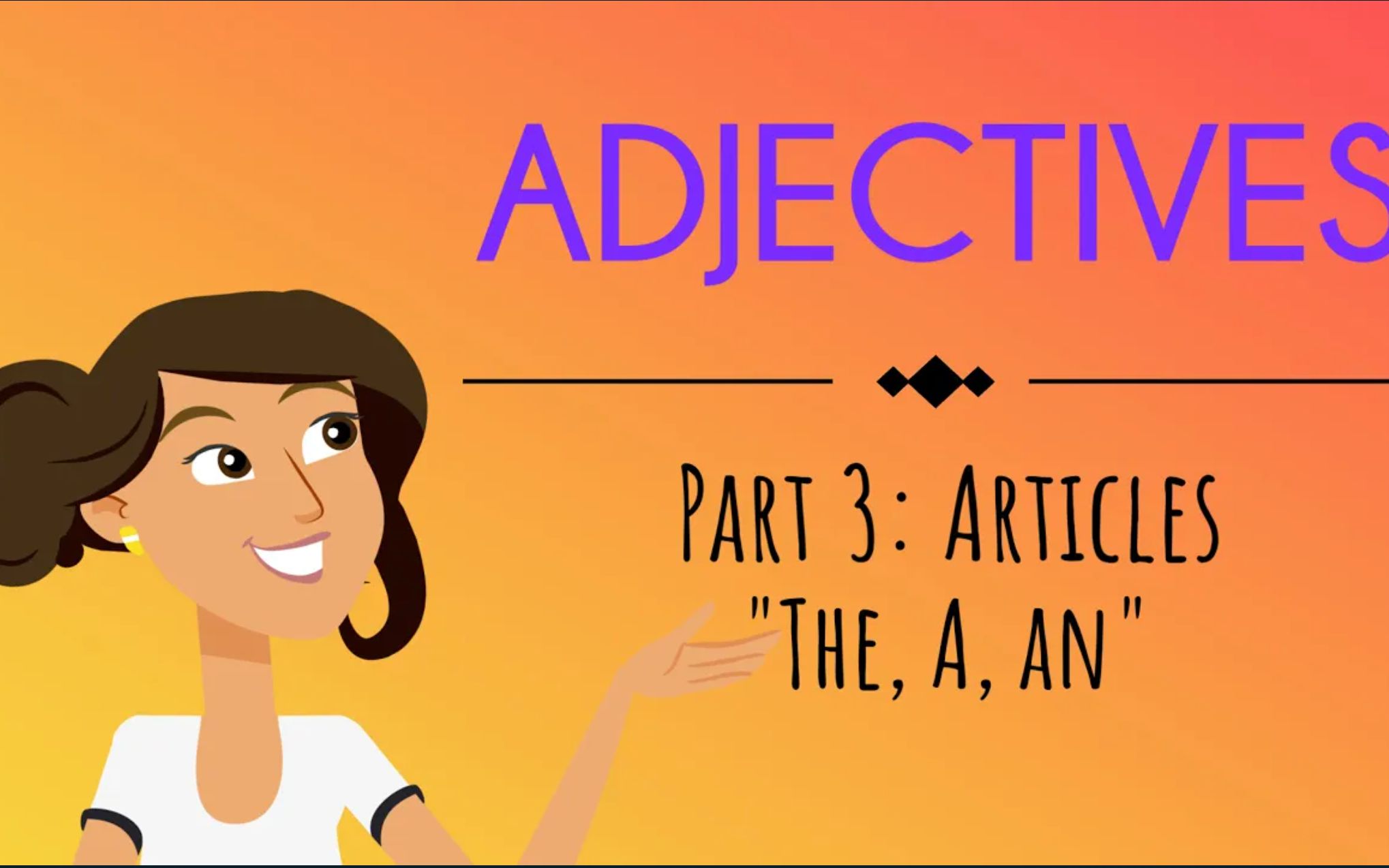 【Grammar】parts of speech词性「定冠词"the" "a" "an"」Part 3|单词...